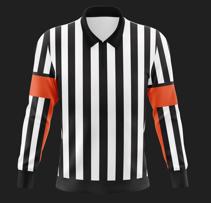 Black Biscuit NHL Style Sublimated Hockey Referee Jersey - NEW – Black ...