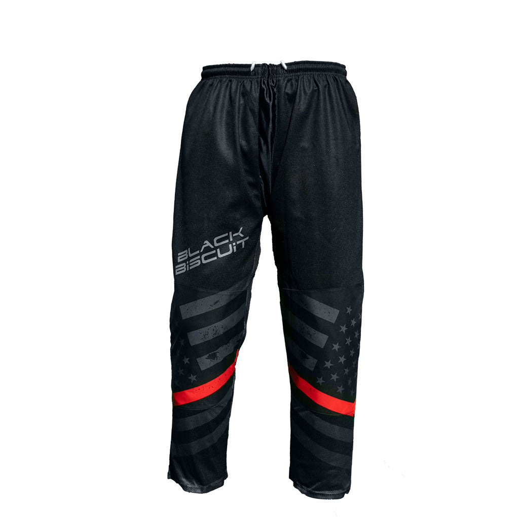 "Thin Red Line" Inline Hockey Pant – black-biscuit